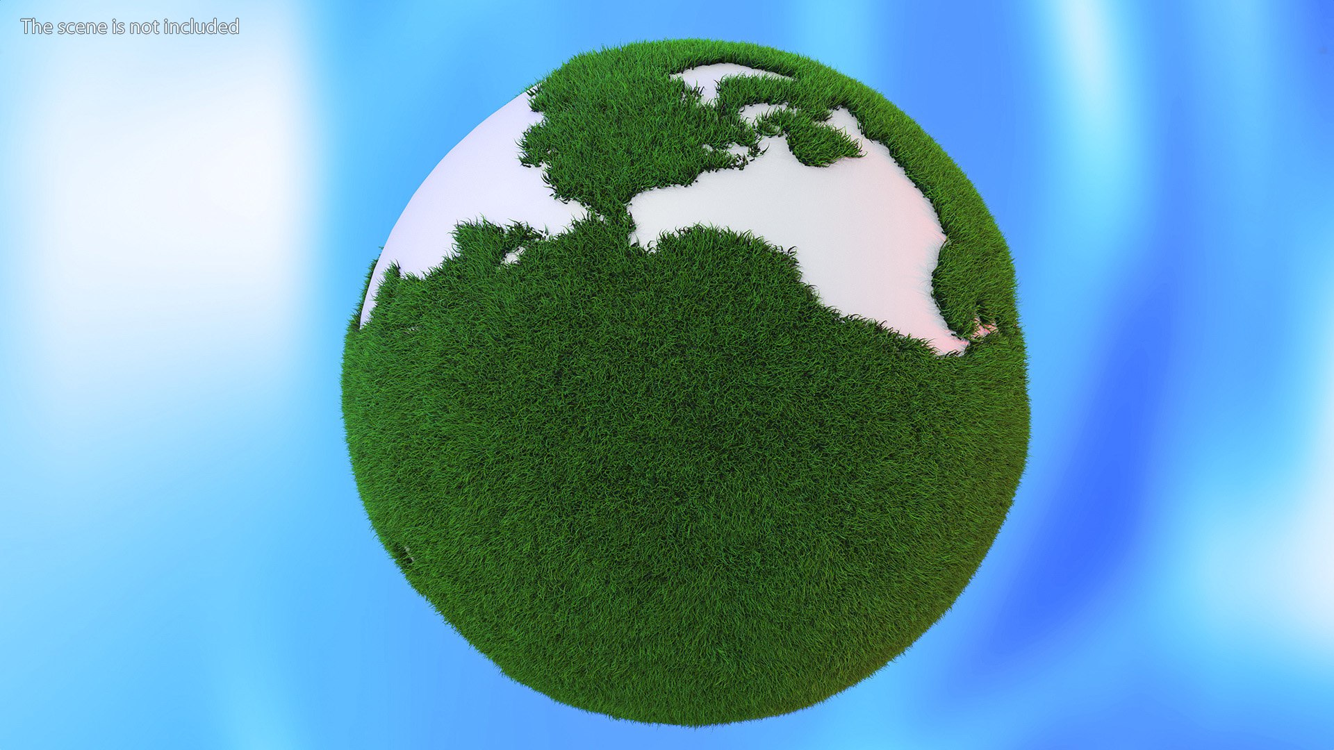 Stylized Earth With Grass Texture Fur 3D Model - TurboSquid 2185701