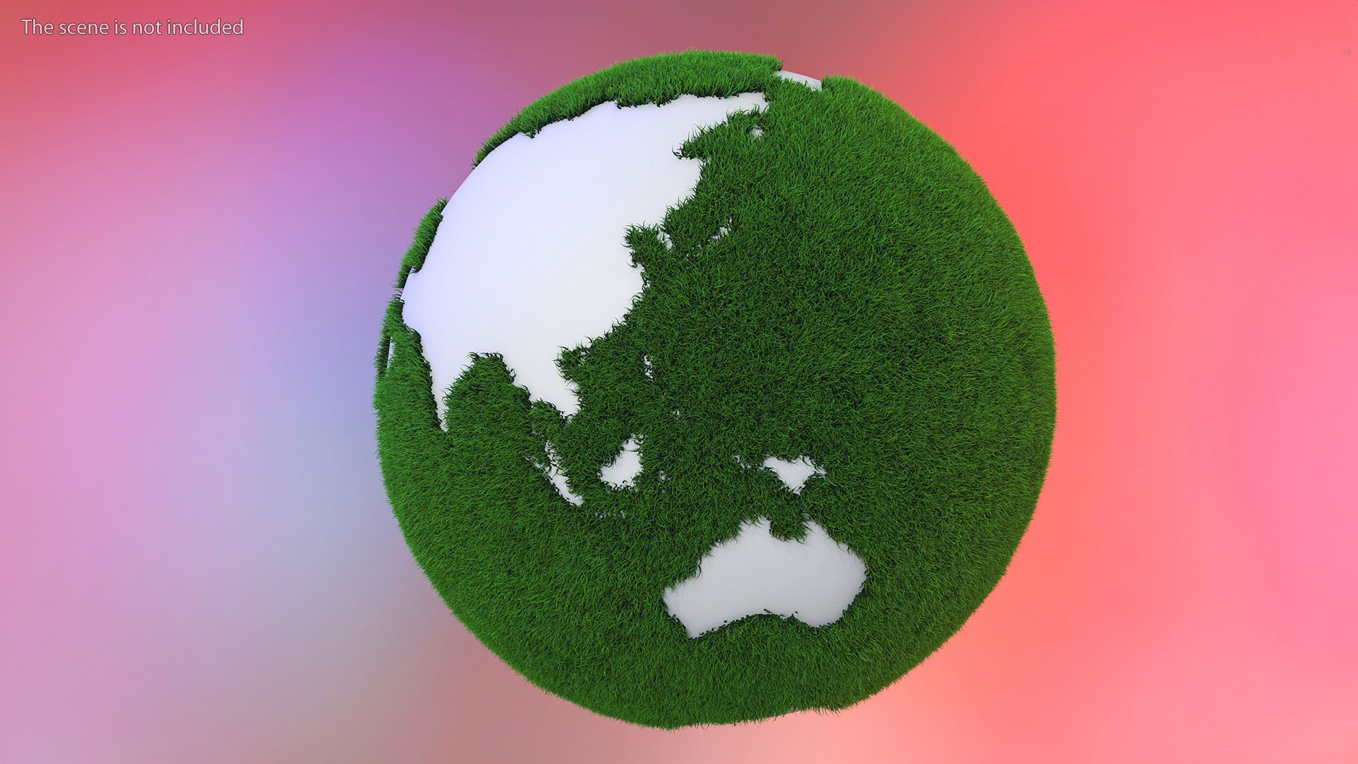 Stylized Earth With Grass Texture Fur 3D Model - TurboSquid 2185701
