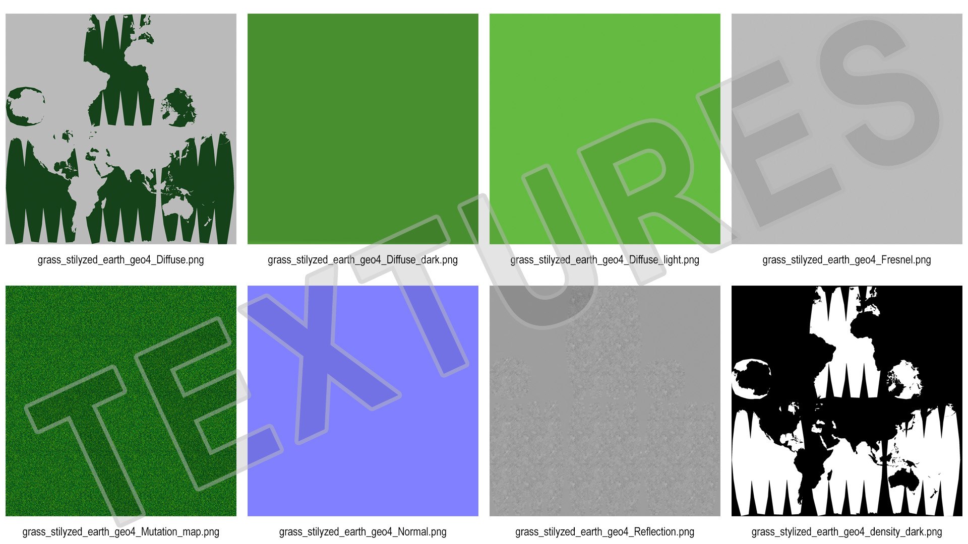 Stylized Earth With Grass Texture Fur 3D Model - TurboSquid 2185701