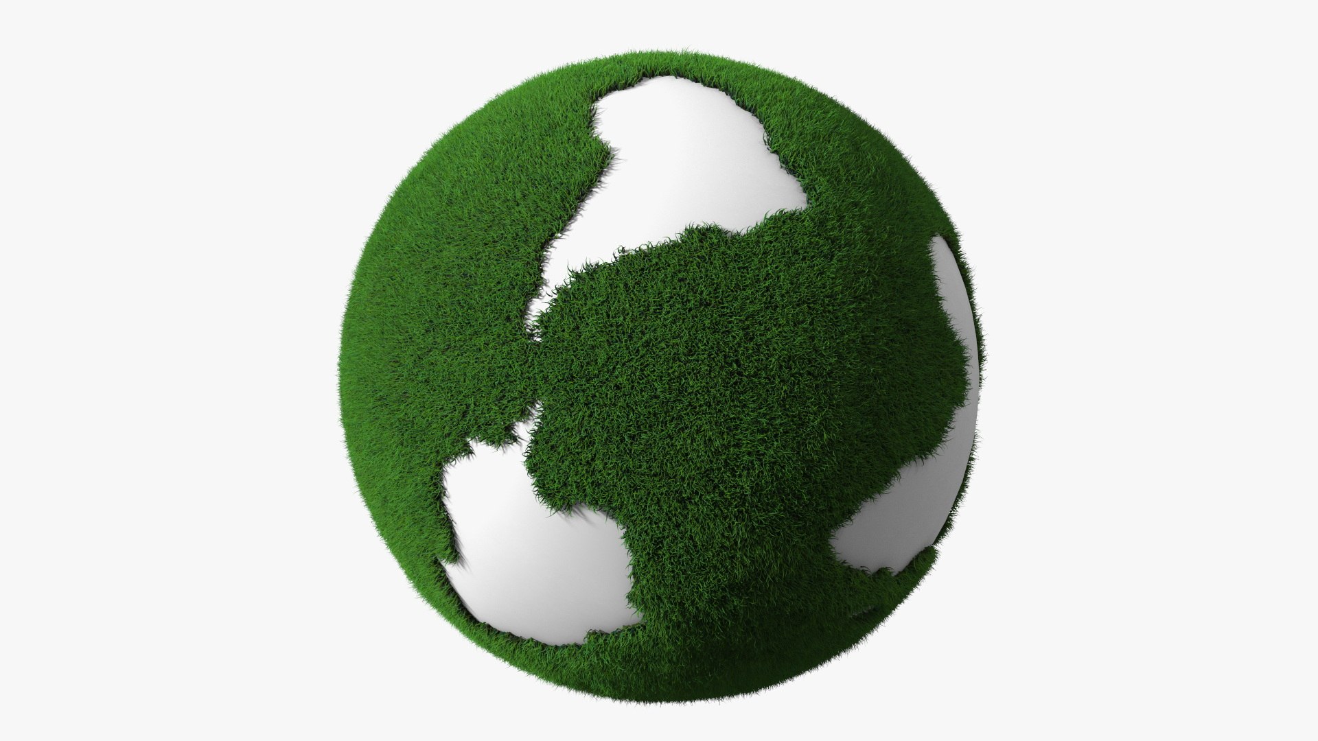 Stylized Earth With Grass Texture Fur 3D Model - TurboSquid 2185701