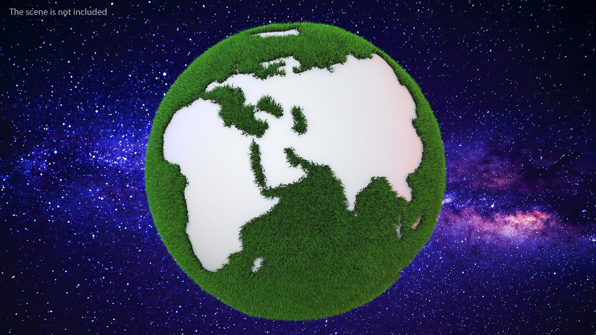 Stylized Earth With Grass Texture Fur 3D Model - TurboSquid 2185701