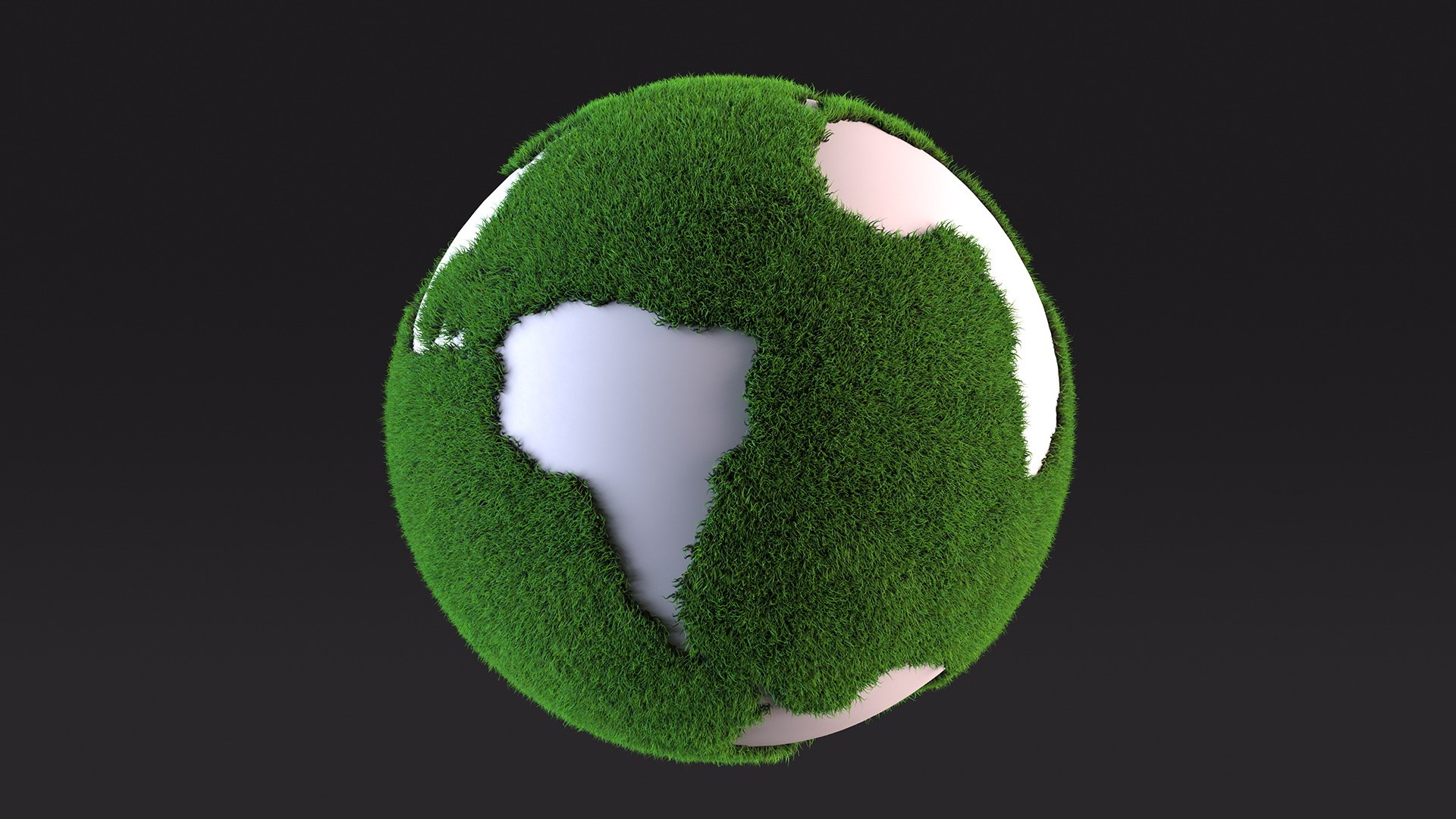 Stylized Earth With Grass Texture Fur 3D Model - TurboSquid 2185701