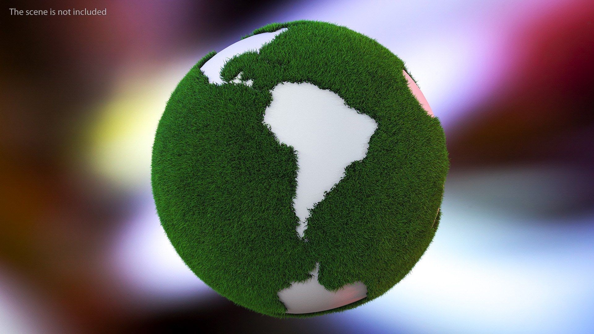 Stylized Earth With Grass Texture Fur 3D Model - TurboSquid 2185701