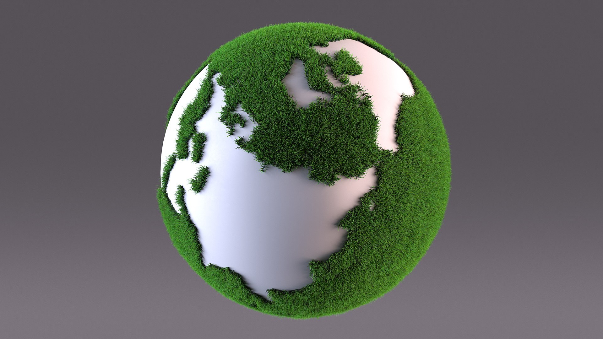Stylized Earth With Grass Texture Fur 3D Model - TurboSquid 2185701