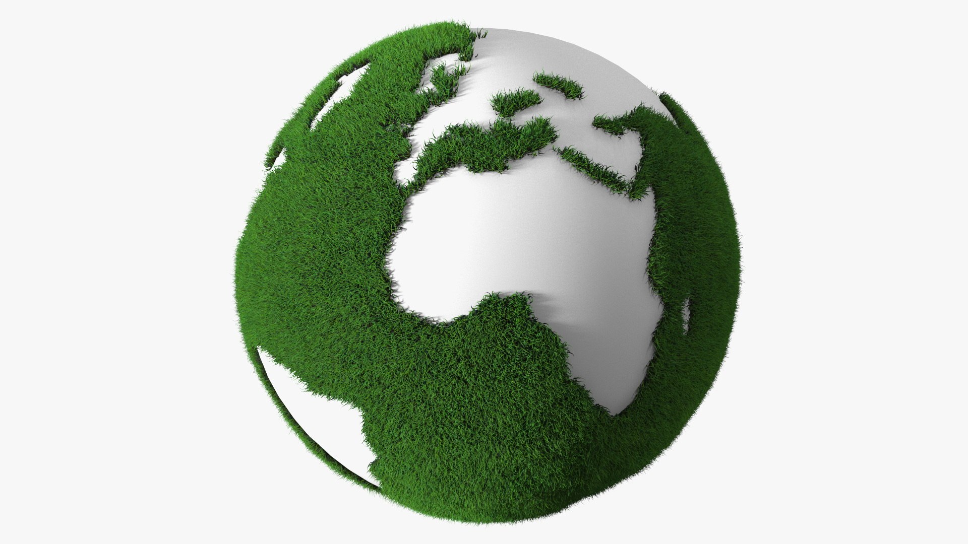 Stylized Earth With Grass Texture Fur 3D Model - TurboSquid 2185701