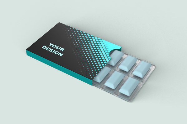 modelo 3d Caja de chicles - TurboSquid 2197217