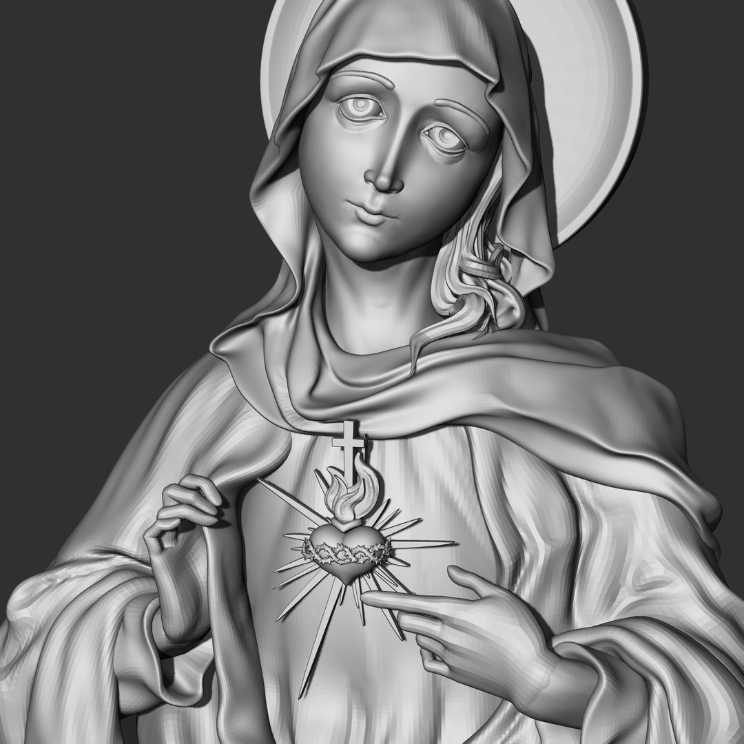 3D Model Virgin Mary - TurboSquid 1207178
