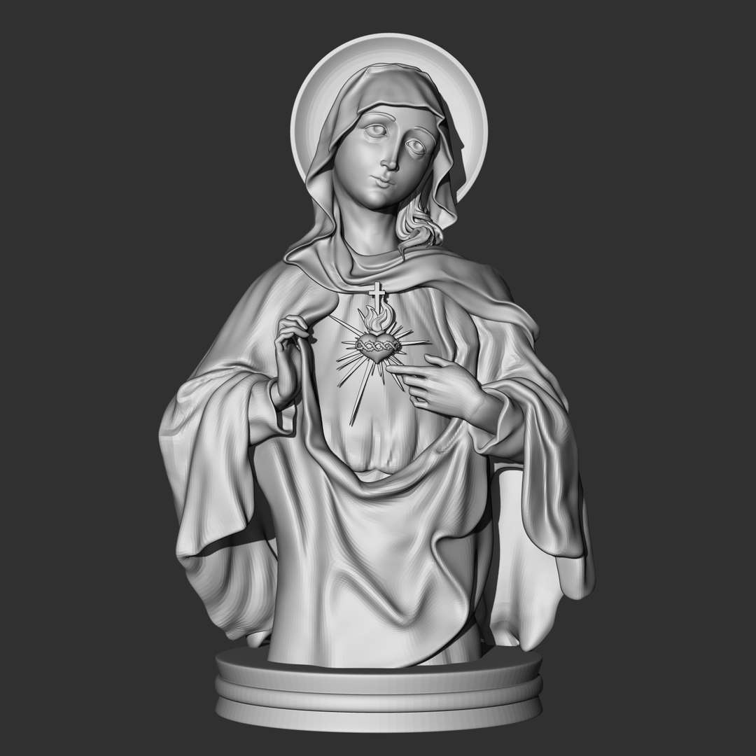 3D Model Virgin Mary - TurboSquid 1207178