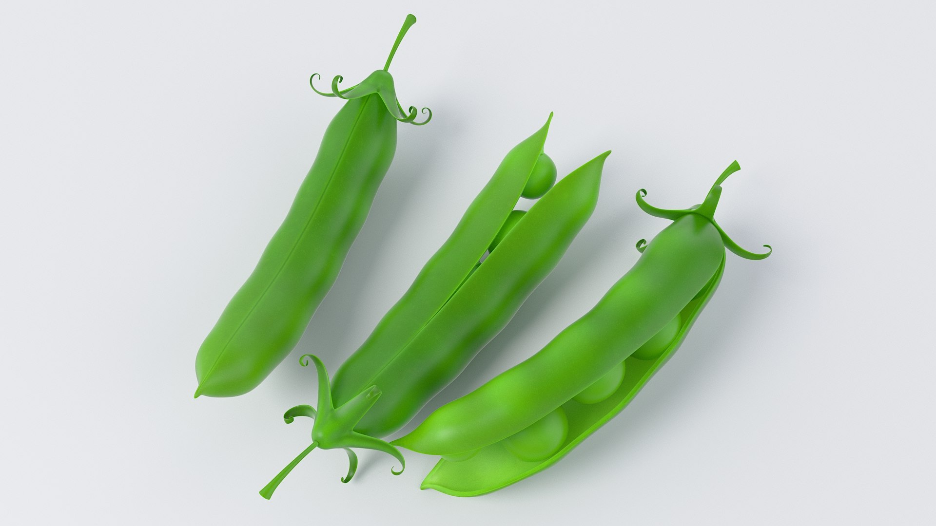 Cartoon Peas model - TurboSquid 2079477