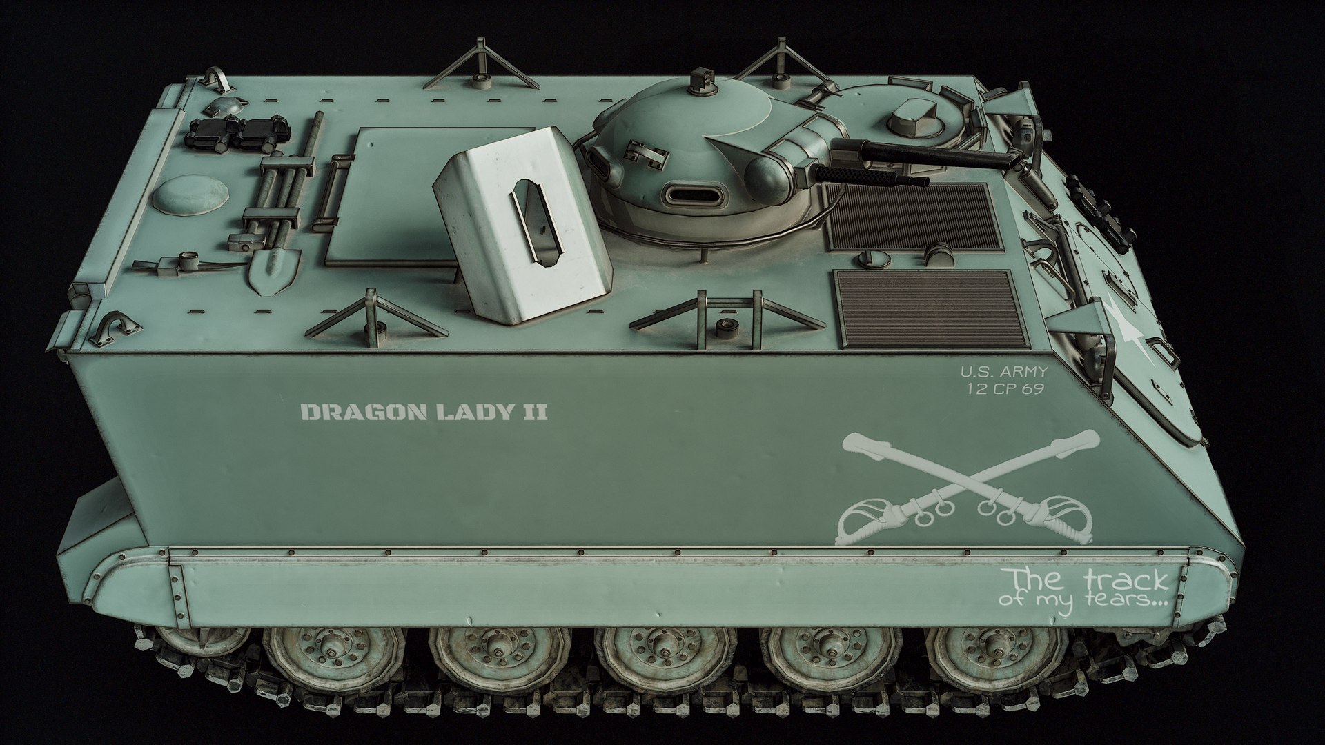 M132 Zippo Armored Flamethrower Rigged PBR 3D Model - TurboSquid 2142809