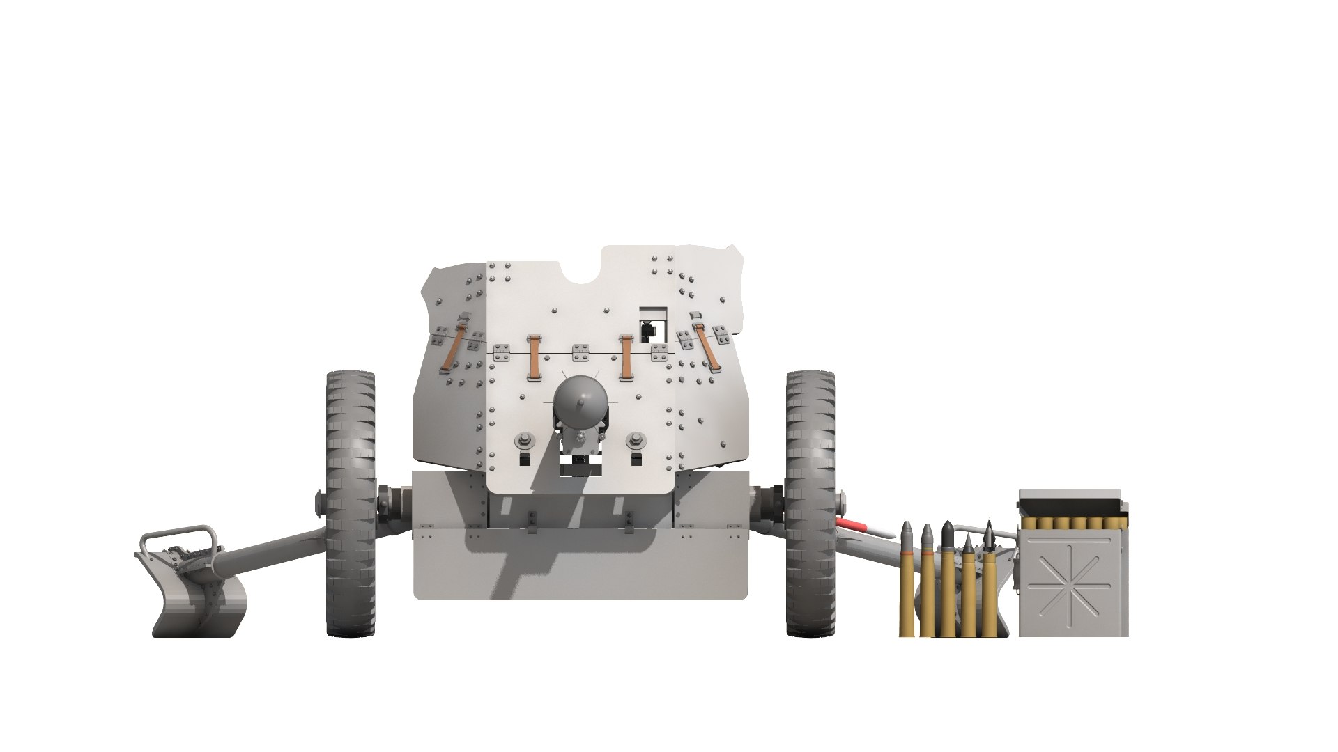 3D Model Pak36 With Ammunition And StielGrenate41 - TurboSquid 2125324