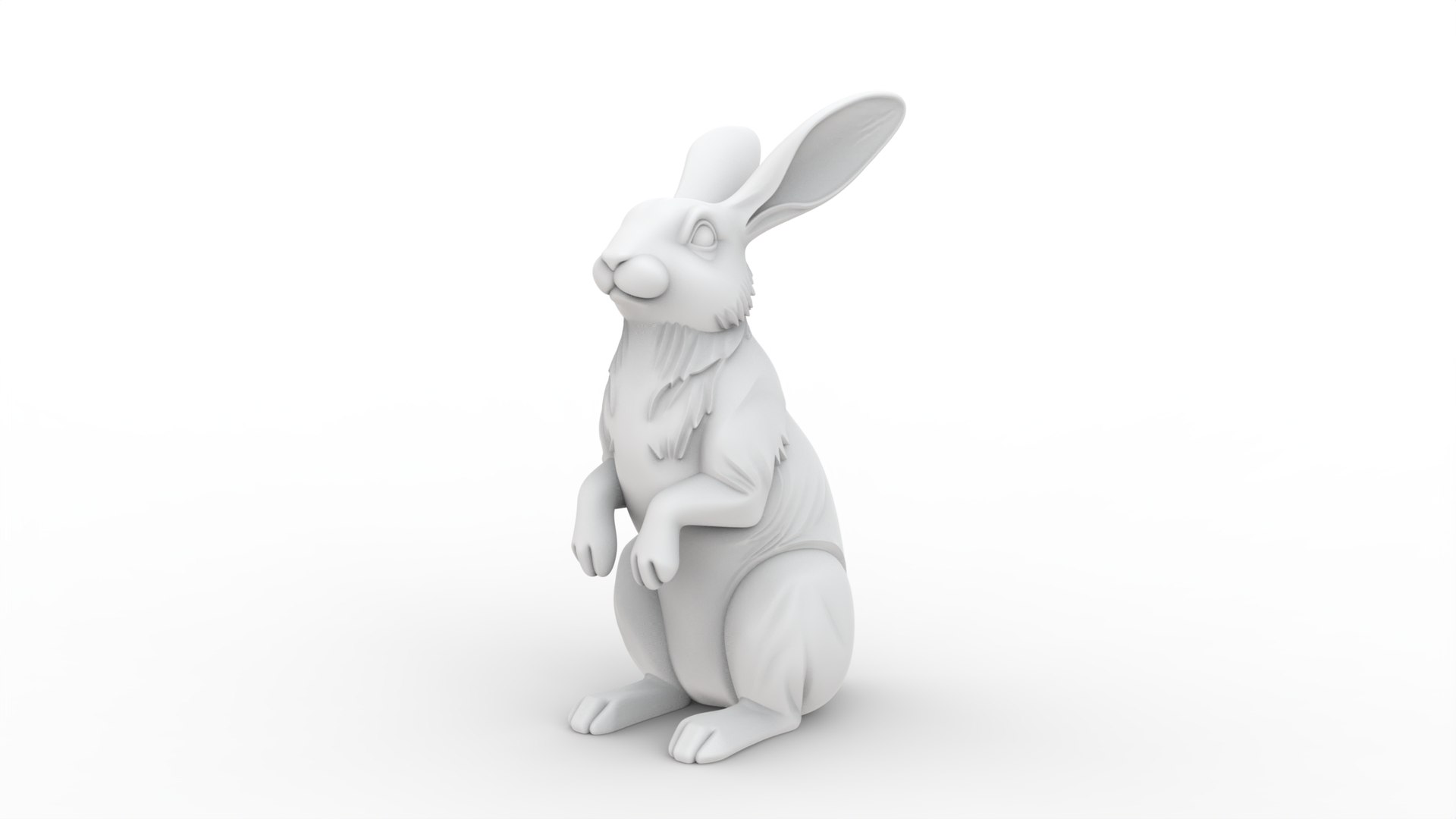 3D Rabbit Sculpture 3D Print Model - TurboSquid 2435200