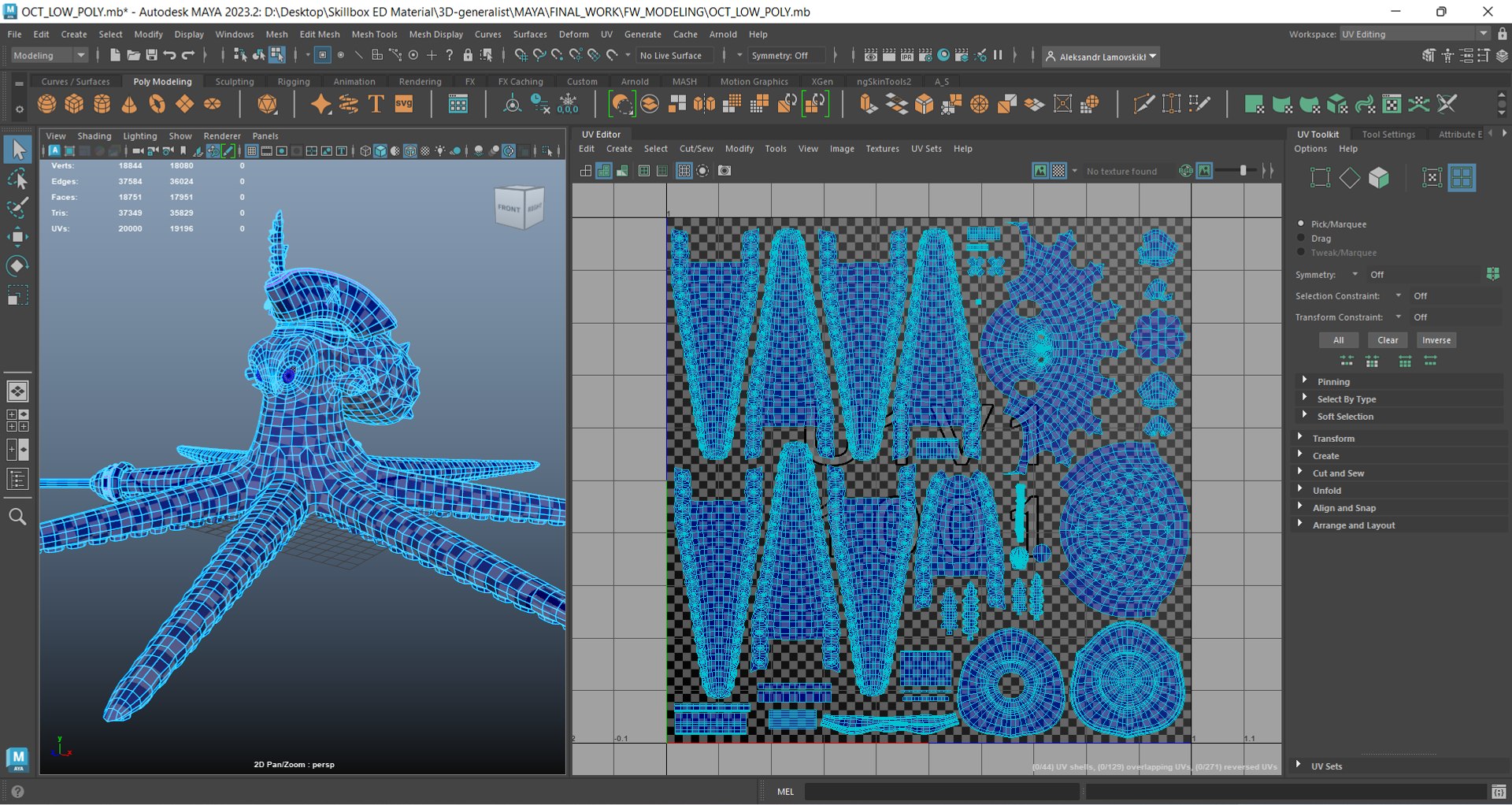 3D Model Pirate Octopus Mr Plunger - TurboSquid 2009669