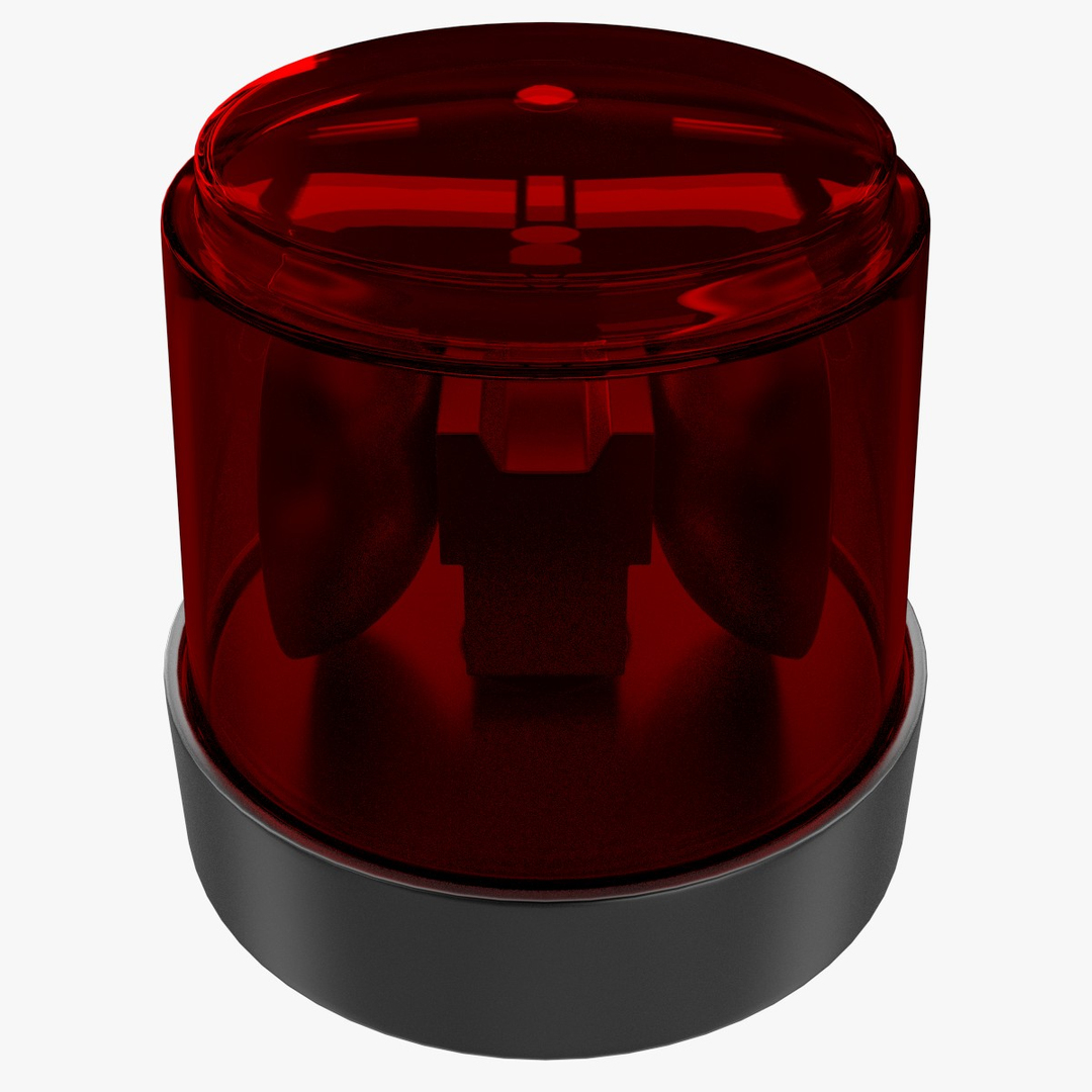 Warning Light 3d Obj