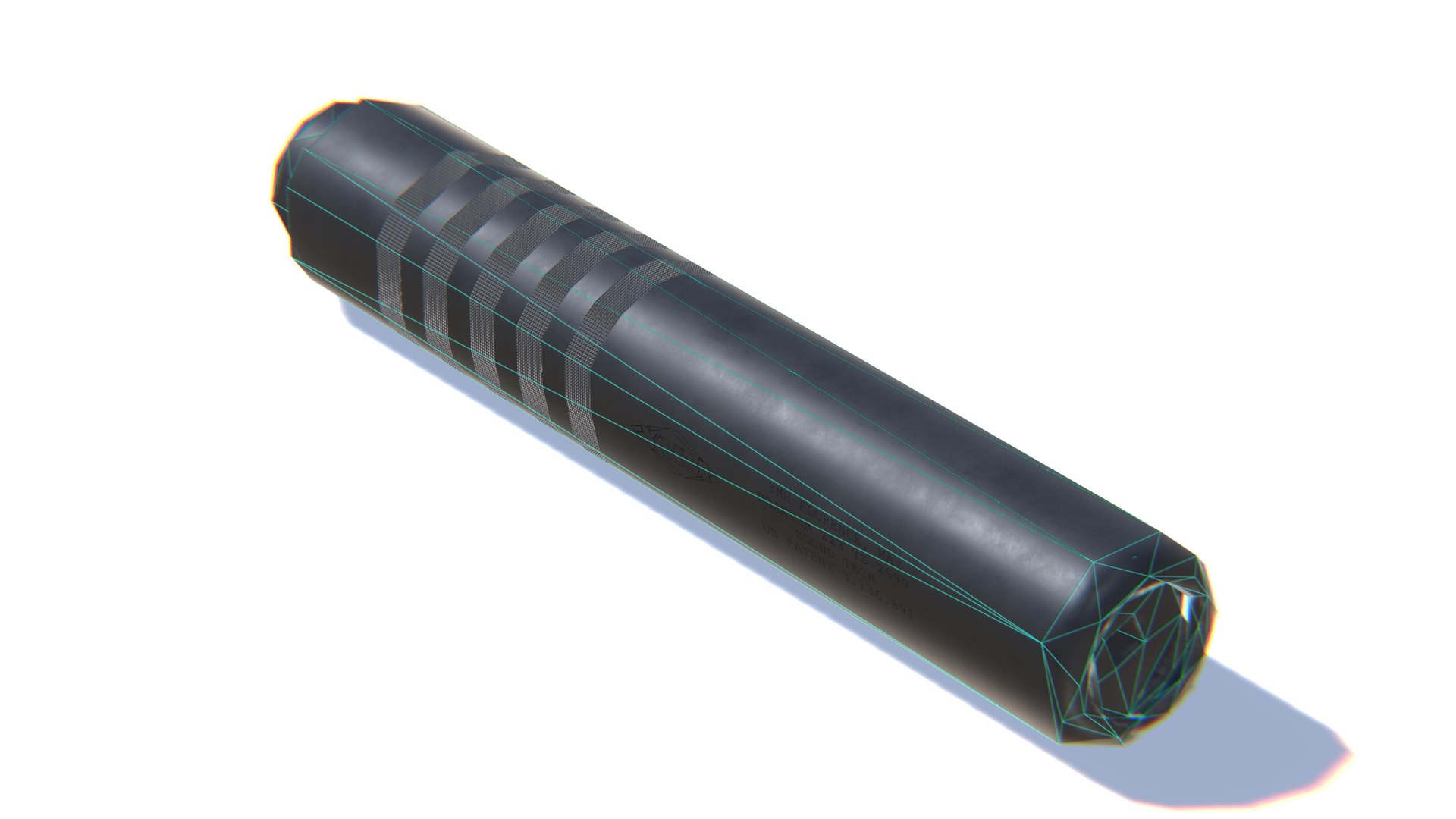 Tactical Silencer 5-56x45 Low-poly 3D model - TurboSquid 1799753