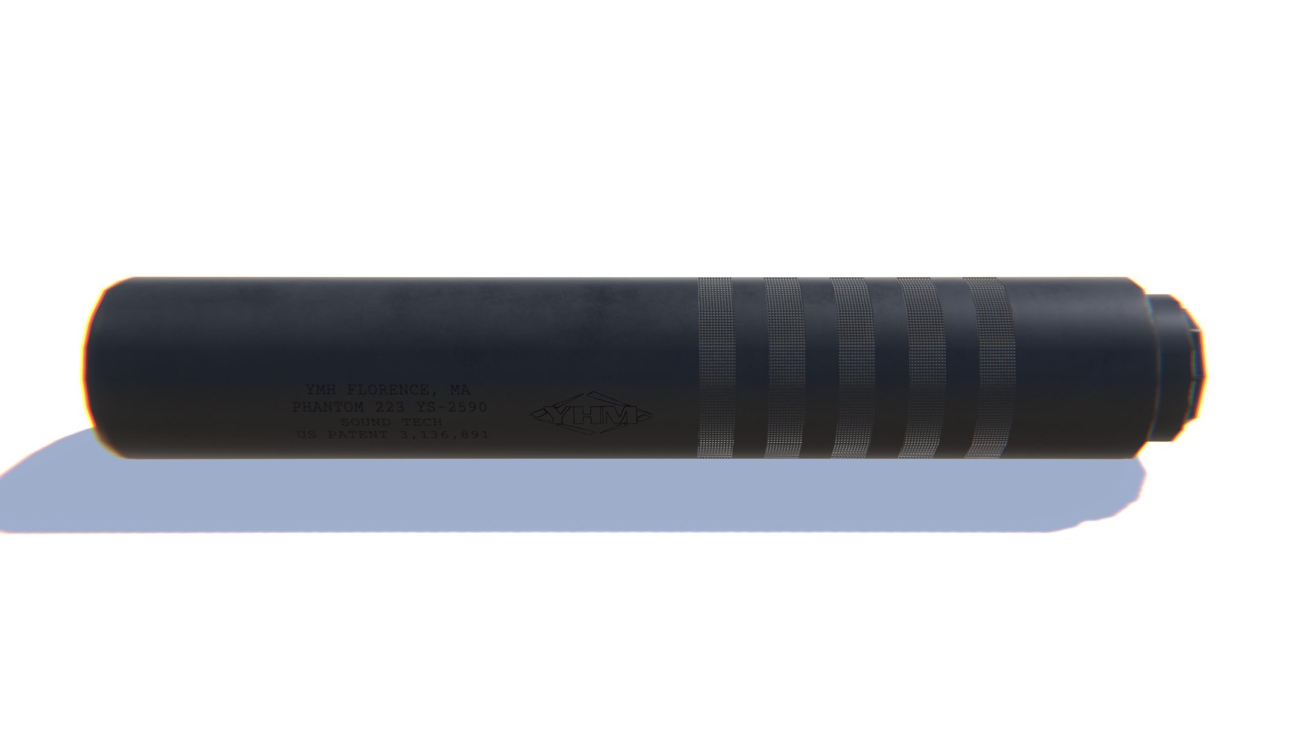 Tactical Silencer 5-56x45 Low-poly 3D model - TurboSquid 1799753