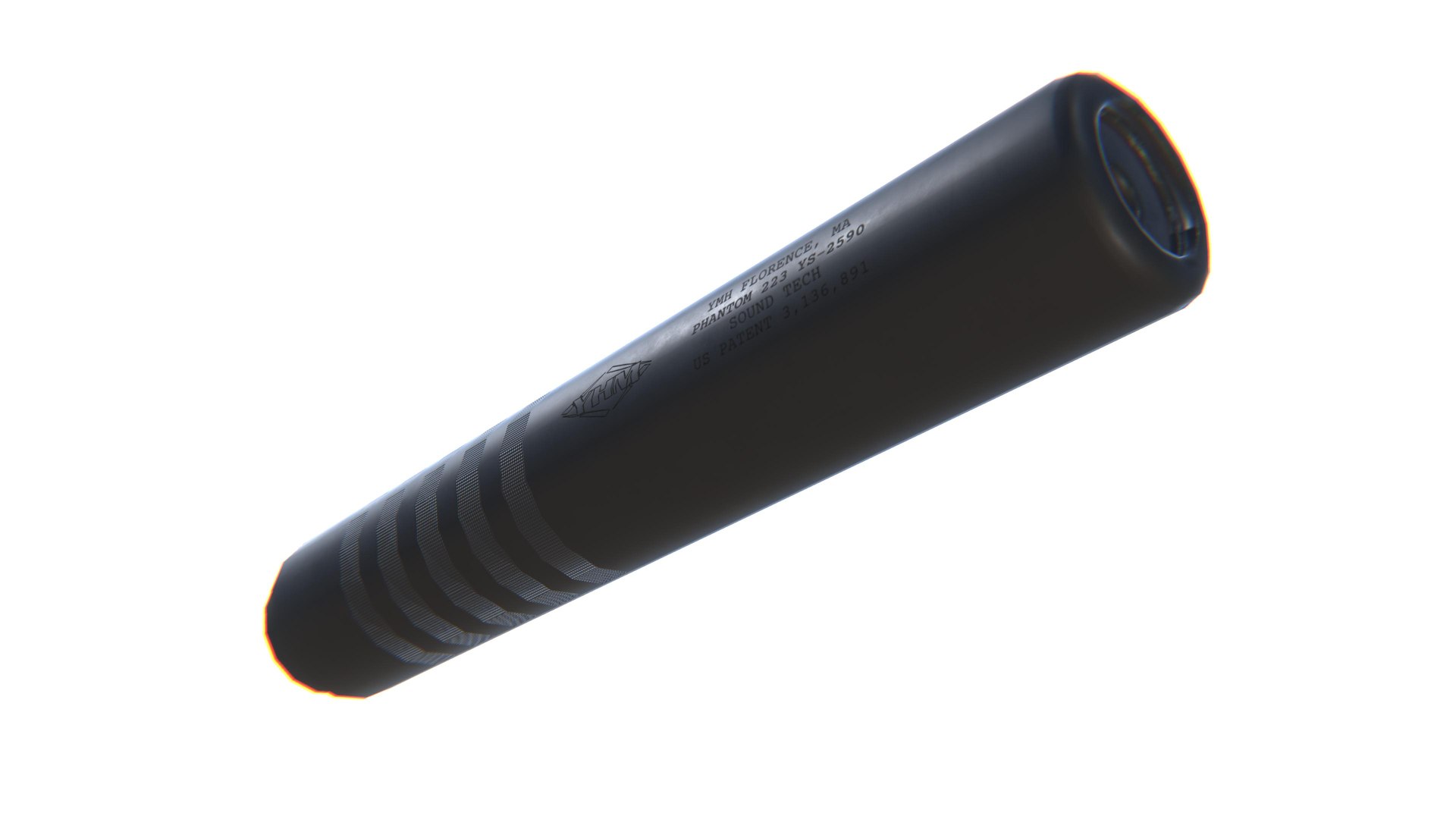 Tactical Silencer 5-56x45 Low-poly 3D model - TurboSquid 1799753