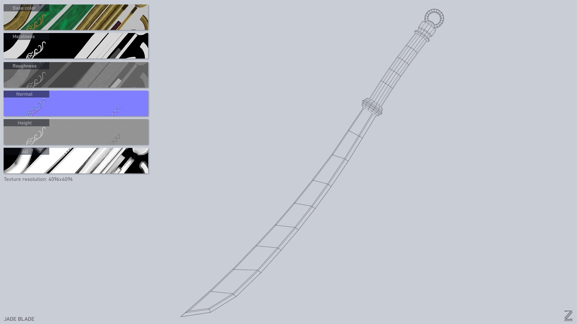 3D Jade Blade Collection - TurboSquid 2220411