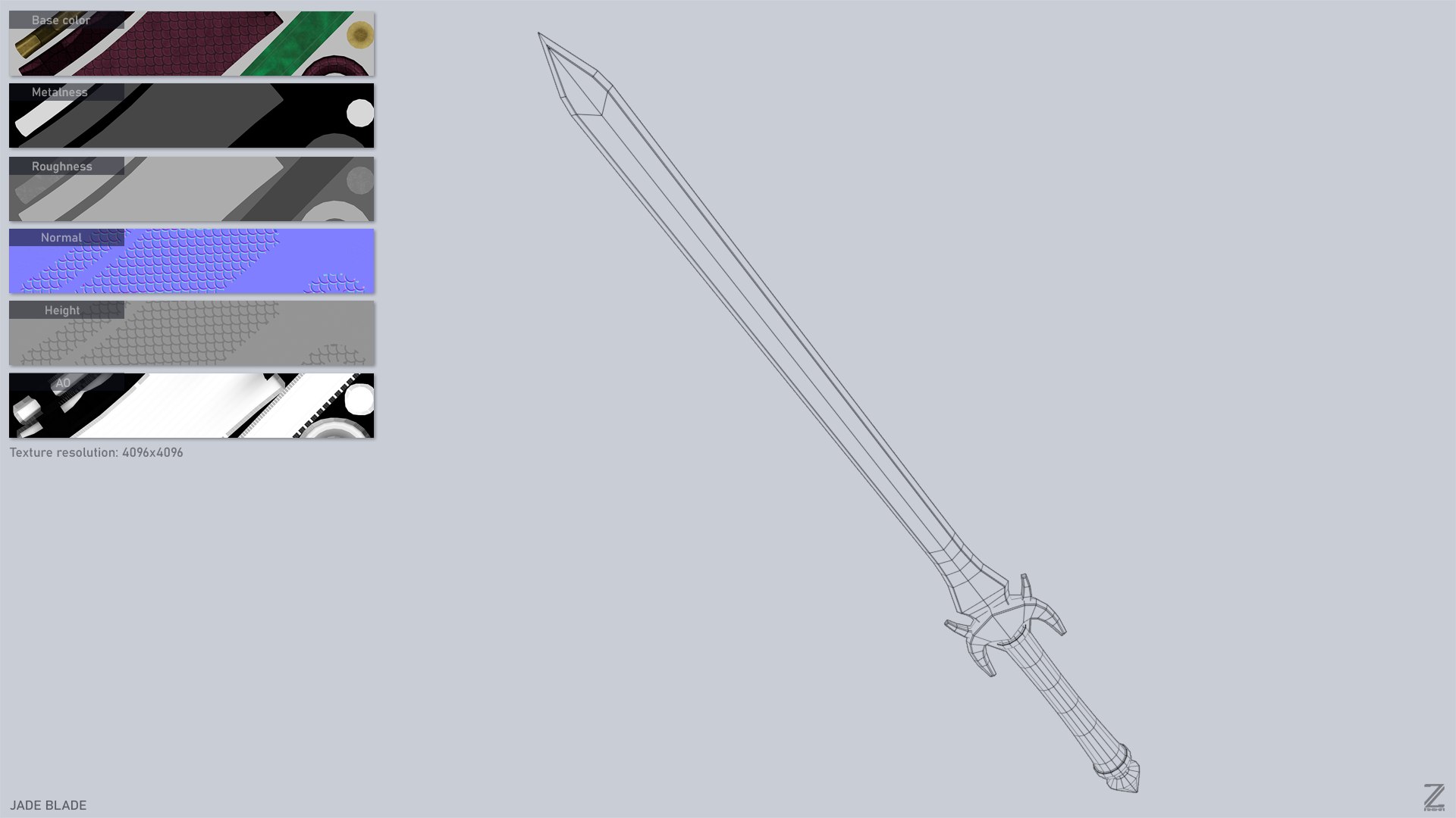 3D Jade Blade Collection - TurboSquid 2220411