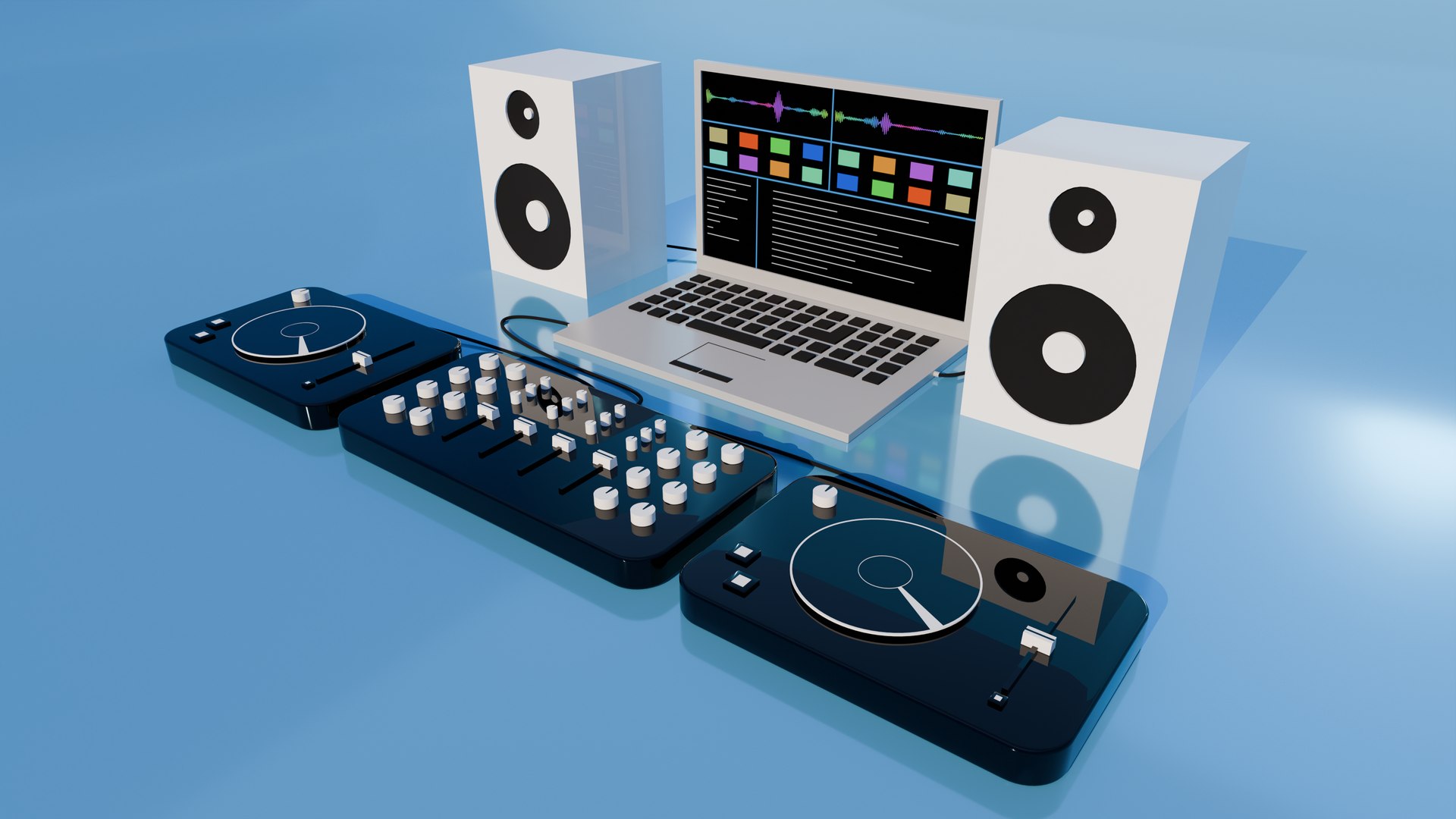 Setup Dj Glow Model - TurboSquid 2285191