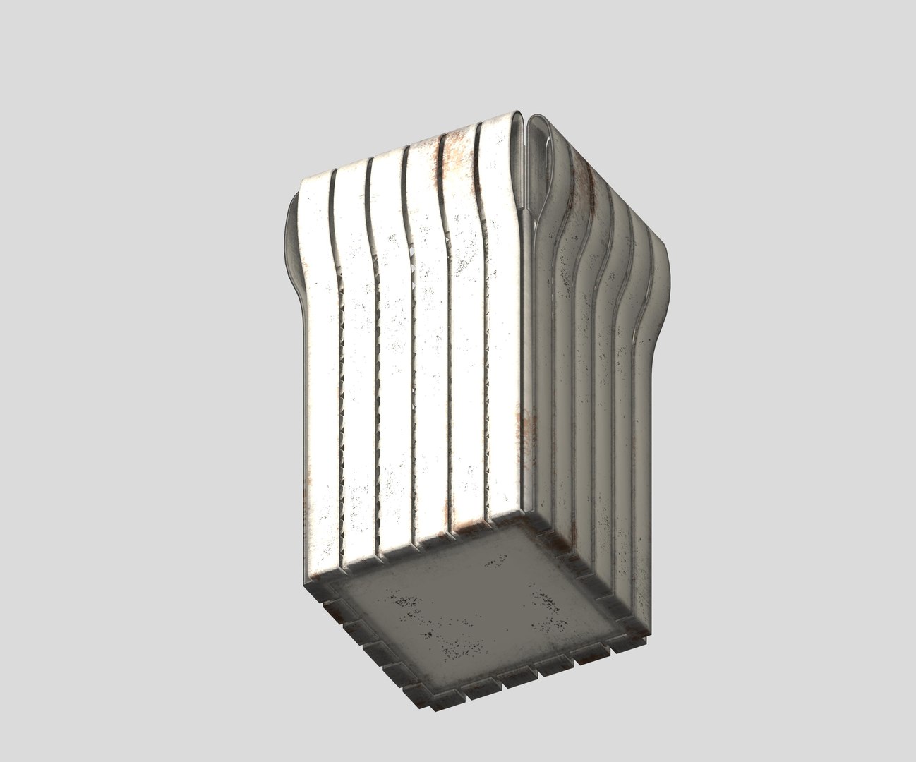 Box Type Open Trash Can With Cage 3D Model - TurboSquid 2130666