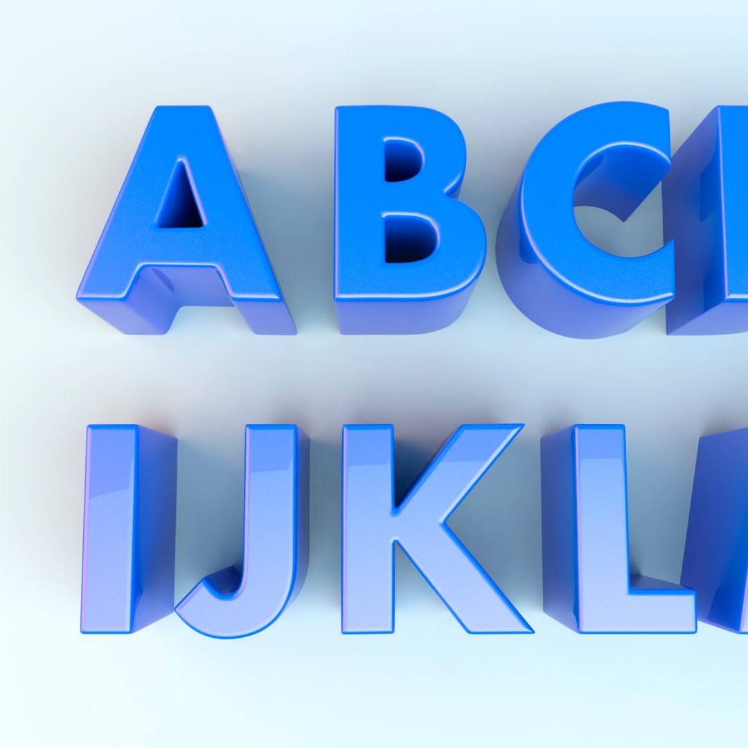 font 3d model