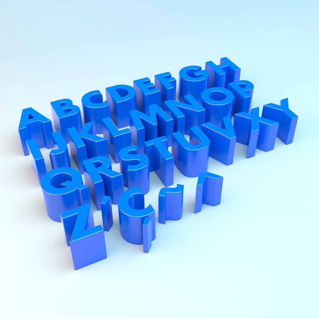 font 3d model