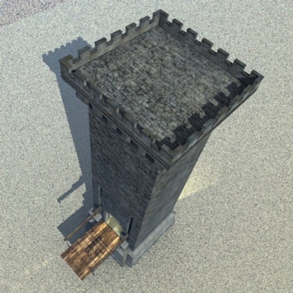 castle gatehouse 3d model