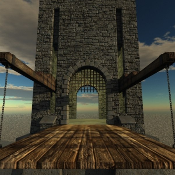 castle gatehouse 3d model
