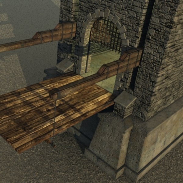 castle gatehouse 3d model