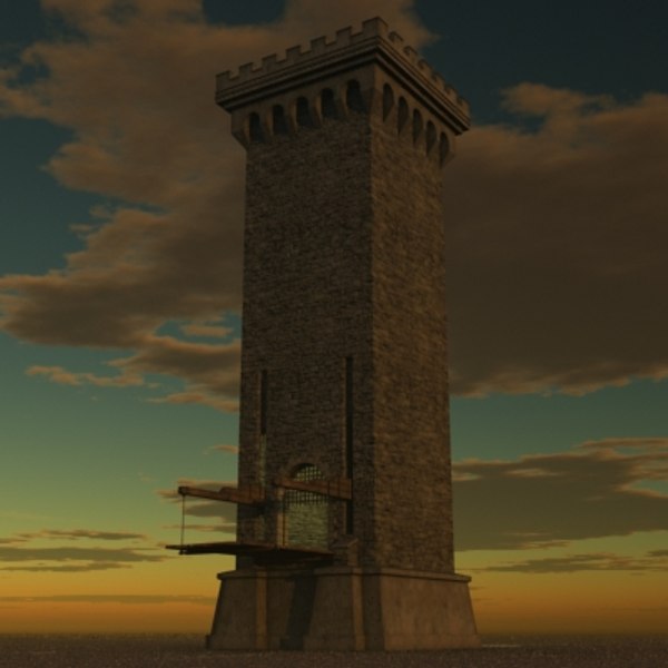 castle gatehouse 3d model