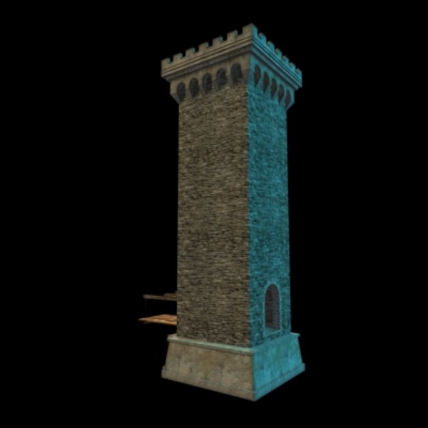 castle gatehouse 3d model