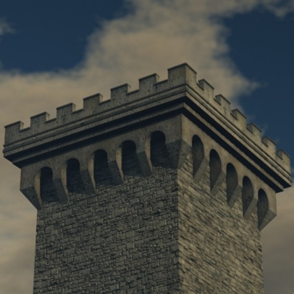 castle gatehouse 3d model