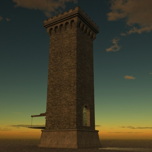 castle gatehouse 3d model