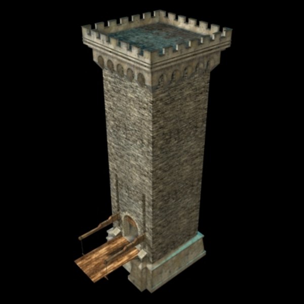 castle gatehouse 3d model