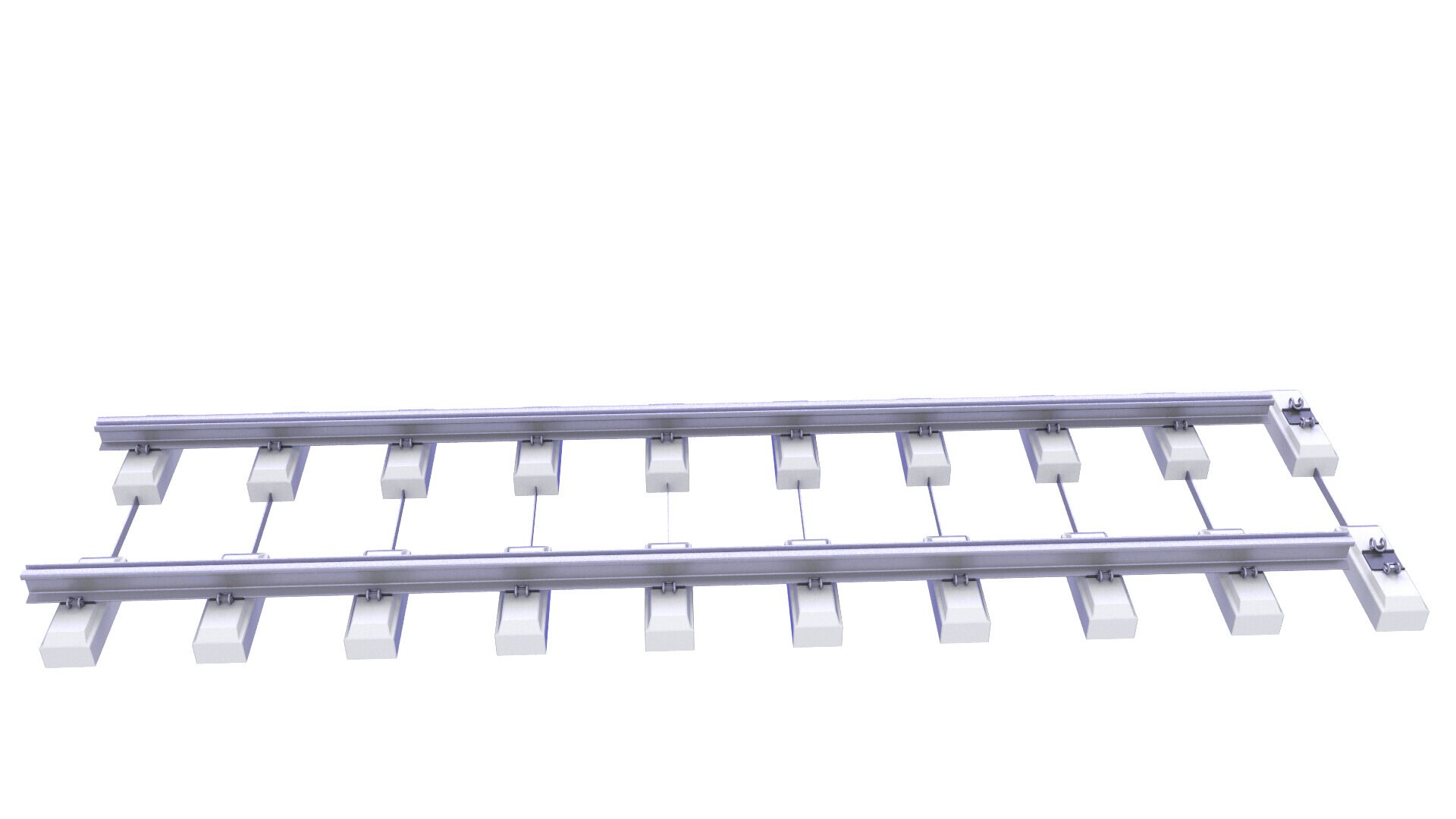 3D Tram Track 32 Model - TurboSquid 2096390