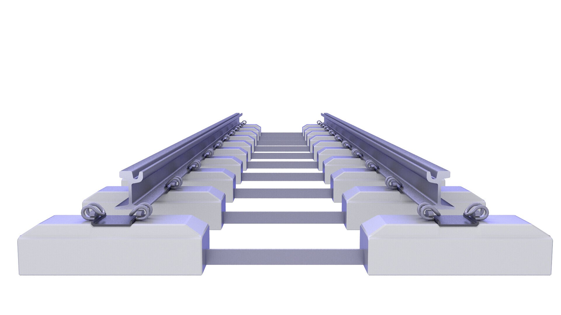 3D Tram Track 32 Model - TurboSquid 2096390