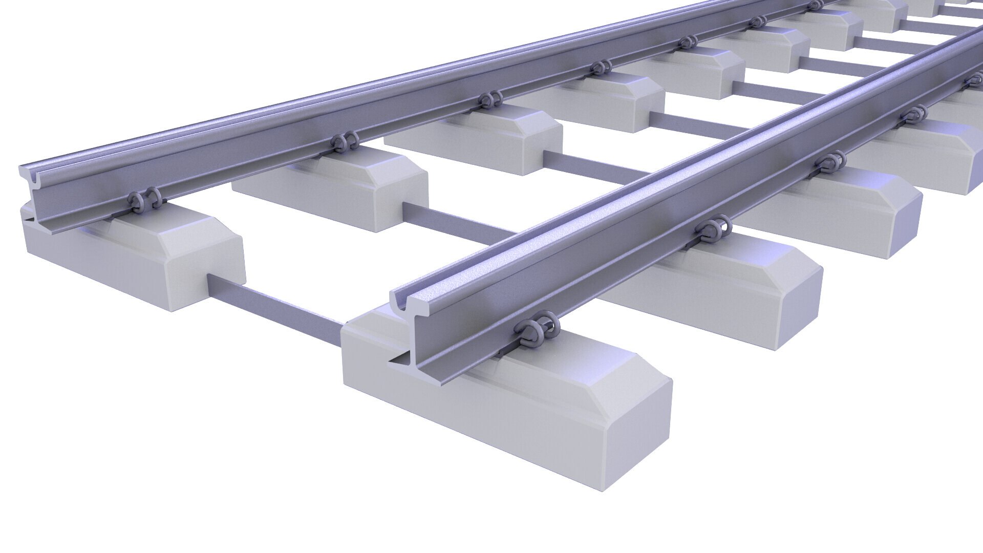 3D Tram Track 32 Model - TurboSquid 2096390