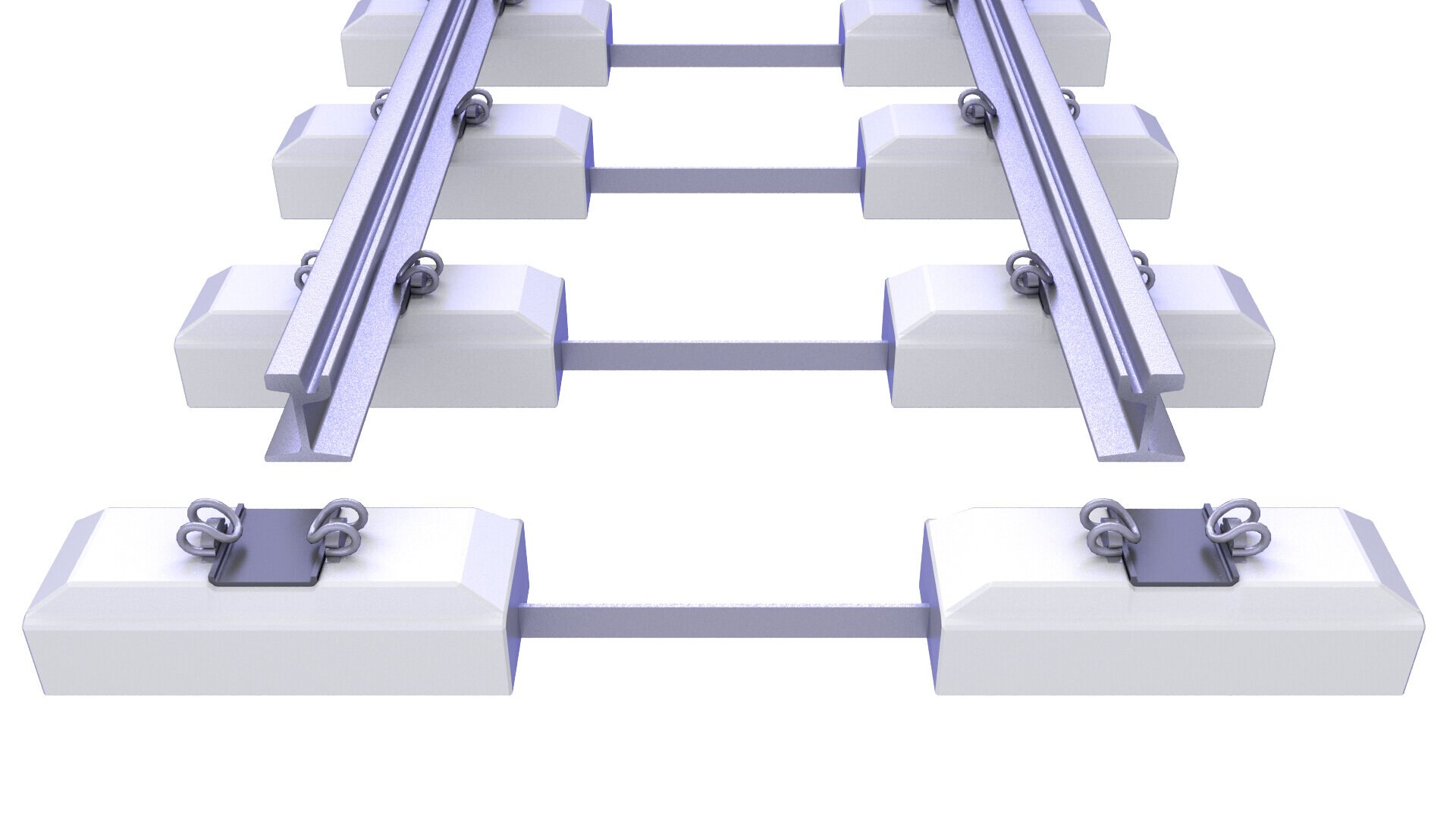 3D Tram Track 32 Model - TurboSquid 2096390