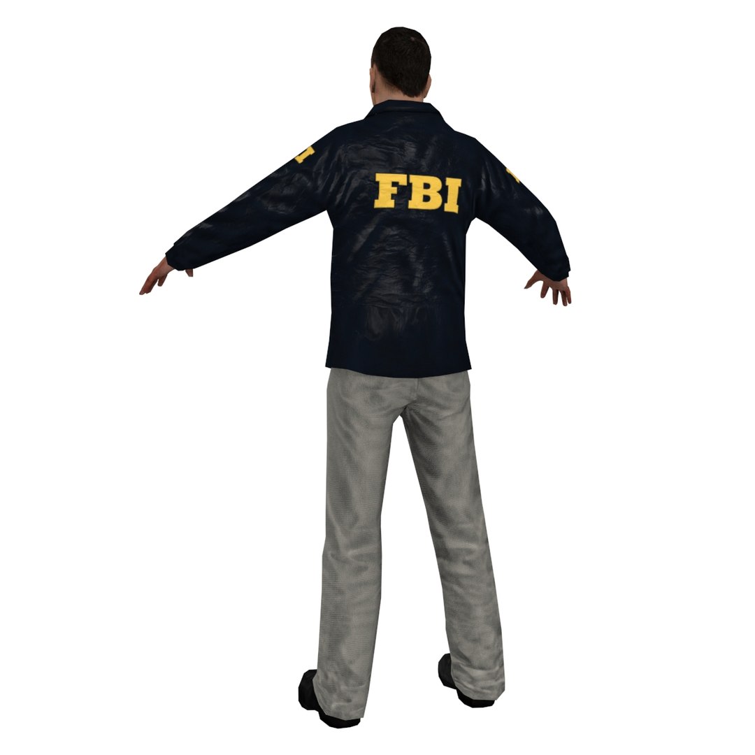 3d Rigged Fbi Agent 2 Model
