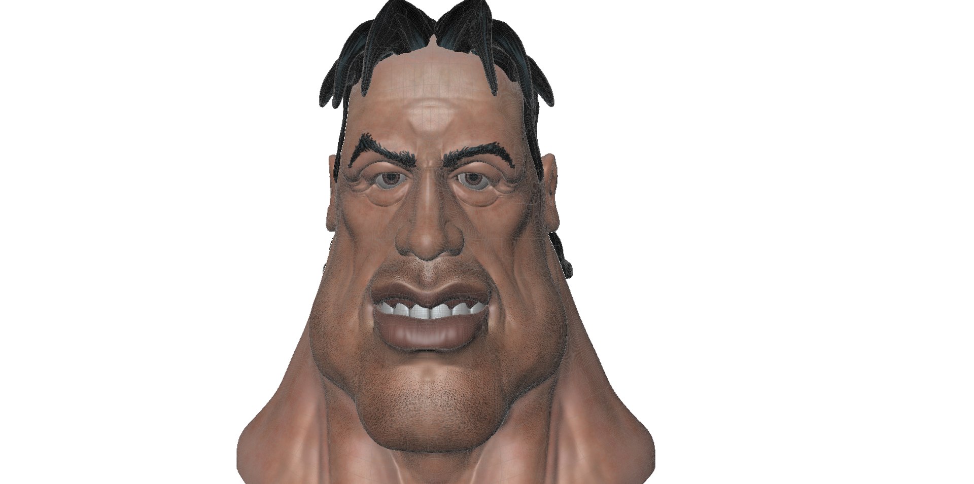 3d Rambo Head