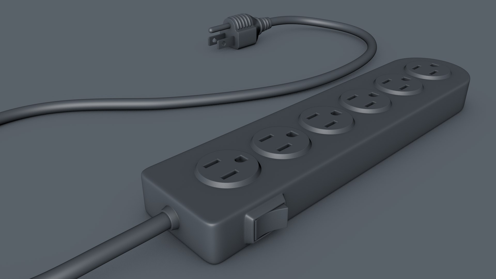 Power cord model - TurboSquid 1377832
