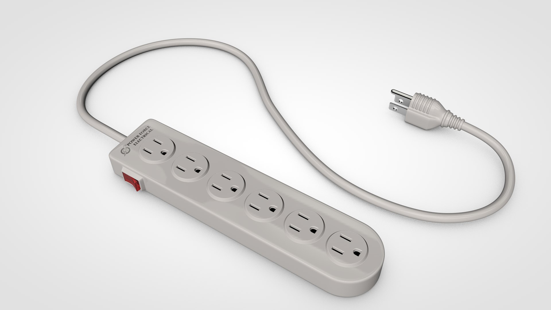 Power cord model - TurboSquid 1377832