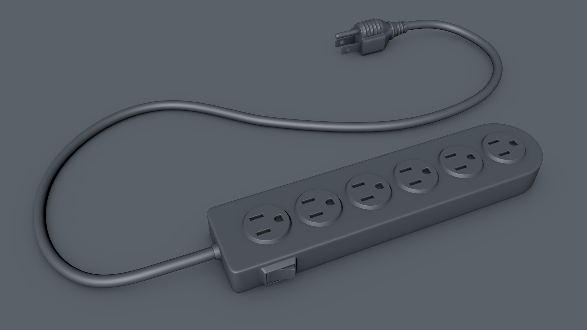 Power cord model - TurboSquid 1377832