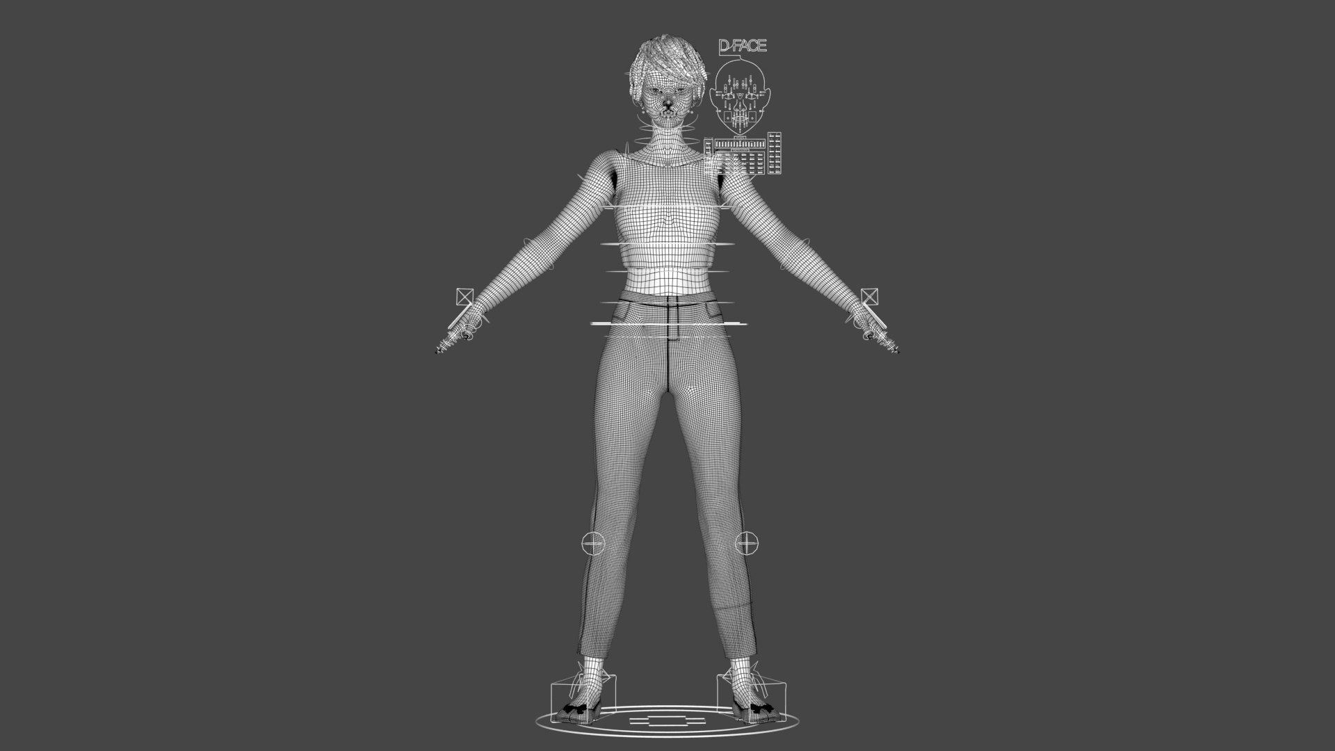 Female rigged 3D model - TurboSquid 1709697