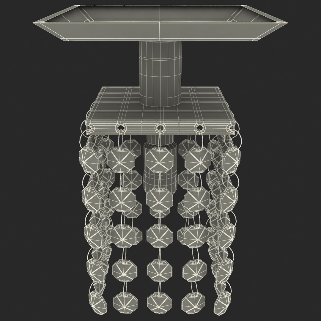 3d Model Crystal Pendant Chandelier