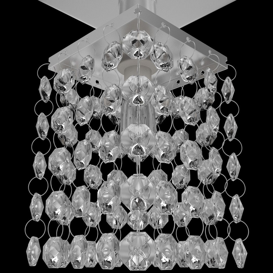 3d Model Crystal Pendant Chandelier