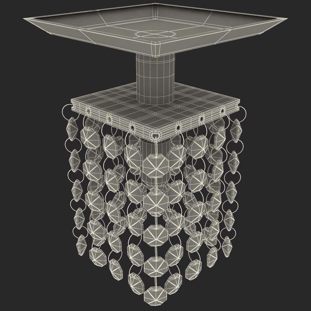3d Model Crystal Pendant Chandelier