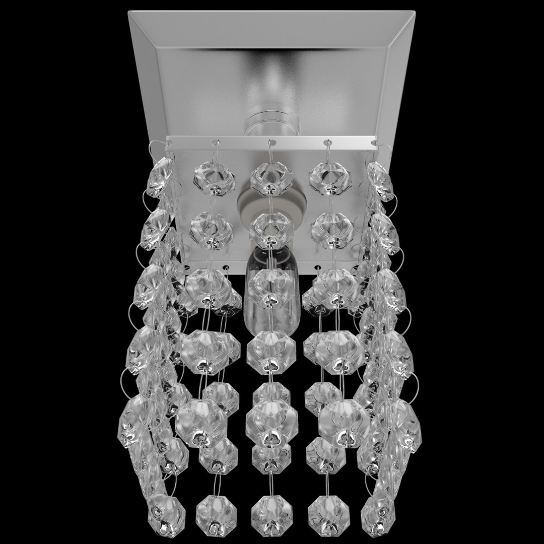 3d Model Crystal Pendant Chandelier