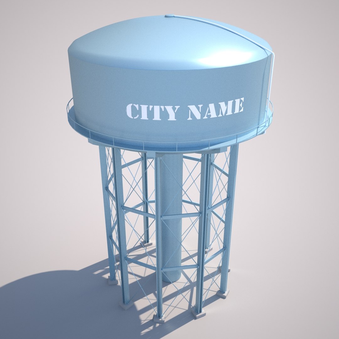 3d model water tower